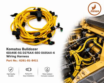 China Komatsu 6261-81-8411 Engine Wiring Harness for D155AX-6 D275AX-5EO Bulldozer 6D140E-5G for sale