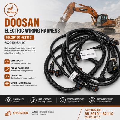 China 65.29101-6211C Doosan Excavator Wiring Harness DX300LC DX340LC DX350LC DX380LC 24V for sale