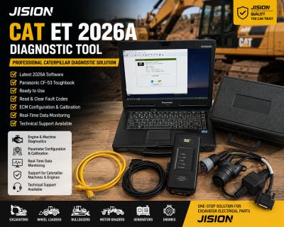 China CAT ET Diagnostic Tool with Panasonic CF-53 Laptop 2026A Software for Caterpillar Engines and Machines for sale