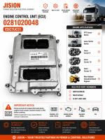 China EDC7UC31 ECU 0281020048 504122542 Diesel Engine Control Unit for Iveco Bus for sale