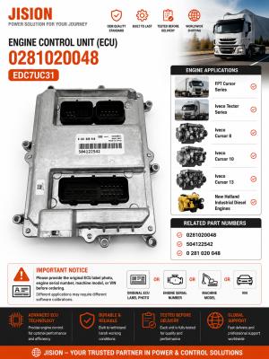 China EDC7UC31 ECU 0281020048 504122542 Diesel Engine Control Unit for Iveco Bus for sale