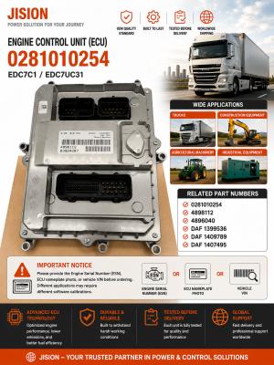 China ECU 0281010254 4898112 4896040 Engine Control Module for  Diesel Engine/0281010254 4898112 Engine Computer Board ECU Copy Electronic Control Unit for sale