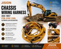 China Chassis Wiring Harness 204-1857 330C 330L Caterpillar Excavator C9 Engine for sale