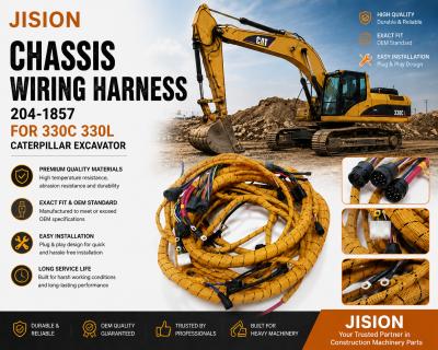 China Chassis Wiring Harness 204-1857 330C 330L Caterpillar Excavator C9 Engine for sale