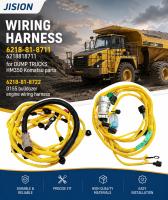 China Komatsu Engine Wiring Harness 6218-81-8711 6218-81-8722 Heavy Duty Electrical Cable for sale