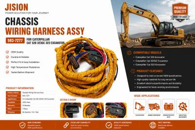 China 5937277 Chassis Wiring Harness Assy 593-7277 for Caterpillar Cat 320 323GC 323 Excavator for sale