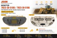 China Komatsu WA320-5 Wheel Loader Monitor 7823-30-5108 7823-30-5109 Original Used for sale