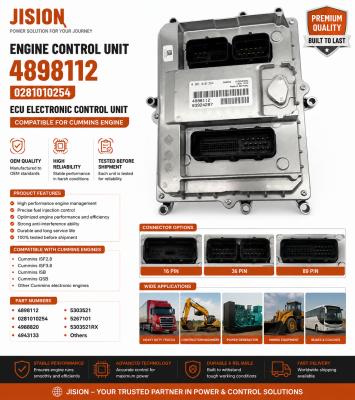 China 0281010254 4898112 Engine Computer Board ECU Control Unit for ISB5.9 ISB6.7 QSB Engines for sale