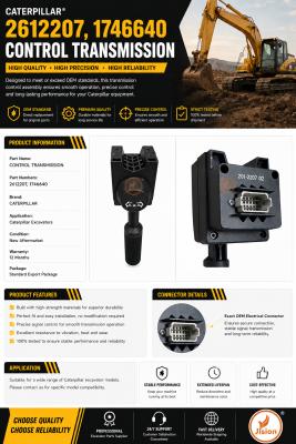 China 261-2207 / 174-6640 Control GP Transmission for Caterpillar Backhoe Loader for sale