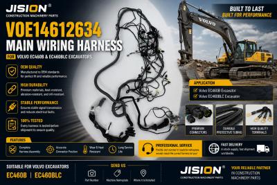 China VOE14612634 Main Wiring Harness For Volvo EC460B OEM Complete Excavator Electrical Harness for sale