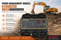 China SANY Excavator Power Management Module 61008258 24V for SY155 SY215 for sale