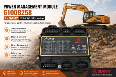 China SANY Excavator Power Management Module 61008258 24V for SY155 SY215 for sale