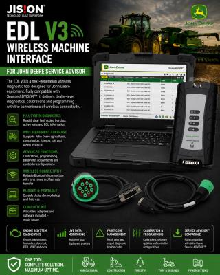 China EDL V3 Wireless Diagnostic Tool for John Deere Service Advisor 3000 Series for sale