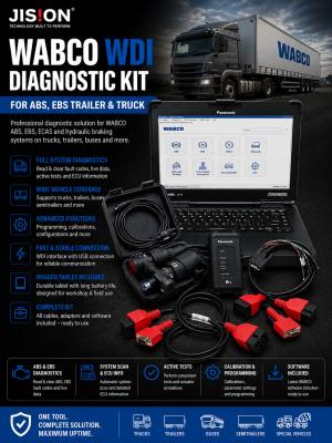 China Diagnostic Kit for WABCO WDI Interface ABS EBS Trailer and Truck Diagnostic Tool+CF-54 for sale