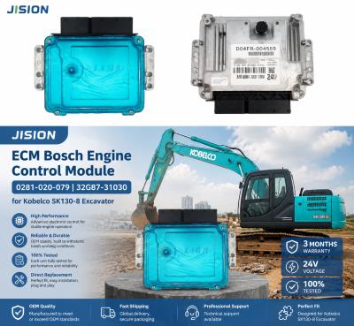 China Bosch ECM Engine Control Module 0281-020-079 32G87-31030 ECU for Kobelco SK130-8 Excavator 24V for sale