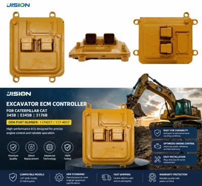 China Excavator ECM Controller 1174017 117-4017 for Caterpillar CAT 345B E345B 3176B Engine ECU Electronic Control Module for sale