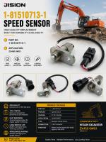 China Engine Speed Sensor 1-81510713-1 for 6WG1 ZAX450 ZAX470 ZAX480 Excavator | OEM Replacement Construction Machinery Electrical Parts for sale