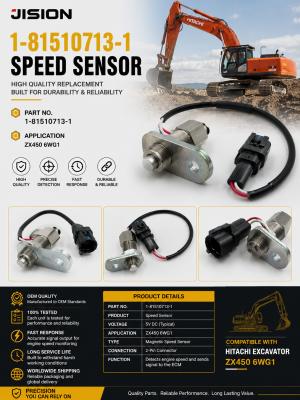 China Engine Speed Sensor 1-81510713-1 for 6WG1 ZAX450 ZAX470 ZAX480 Excavator | OEM Replacement Construction Machinery Electrical Parts for sale