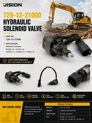 China Hydraulic Pump Angle Sensor 729-12-21000 for PC210-10 PC240-10 PC290-10 PC360-10 PC390-10 PC490-10 Excavator | OEM Replacement for sale