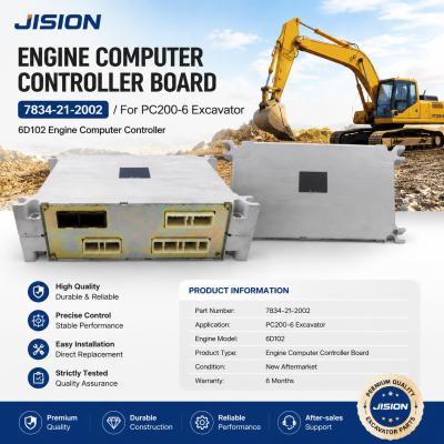 China PC200-6 Excavator Engine Computer Controller Board 7834-21-2002 6D102 ECU Control Unit Replacement for sale