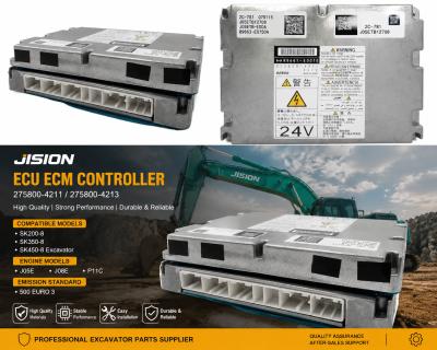 China 275800-4211 275800-4213 ECU ECM Engine Control Unit for Kobelco SK200-8 SK350-8 SK450-8 Excavator J05E J08E P11C Engine 500 EURO 3 for sale
