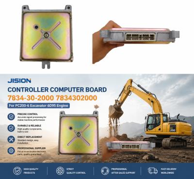China 7834-30-2000 7834302000 Excavator Controller Computer Board ECU for PC200-6 6D95 Engine Spare Parts for sale