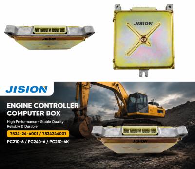 China 7834-24-4001 Engine Controller Computer Box for Komatsu PC210-6 PC240-6 PC210-6K Excavator ECU Control Unit for sale