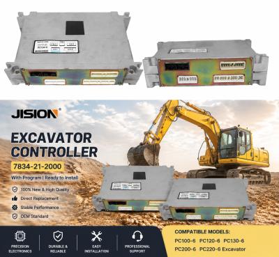 China 7834-21-2000 Excavator Controller with Program for Komatsu PC100-6 PC120-6 PC130-6 PC200-6 PC220-6 Control Unit ECU Computer Board for sale