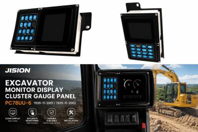 China Excavator PC78UU-6 Monitor Display Cluster Gauge Panel 7835-11-2001 7835-11-2002 Instrument Panel Replacement for sale