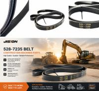 China 528-7235 Belt Construction Machinery Parts Drive Belt 5287235 for Excavator Loader Bulldozer Heavy Equipment for sale