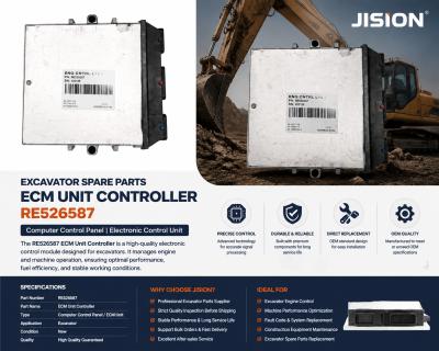 China RE526587 Excavator ECM Unit Controller Electronic Control Module Computer Control Panel Engine Controller Spare Parts for sale