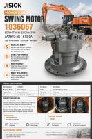 China 1036067 Hydraulic Swing Motor for Hitachi ZAX670-5G ZAX670-5A Excavator Swing Drive Motor OEM Replacement for sale