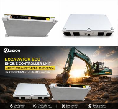 China Excavator ECU Engine Controller Unit J05ETB12708 J05ETB-EDDA 89663-E0750A for Kobelco SK260-8 SK210-8 SK135-8 MK8 for sale
