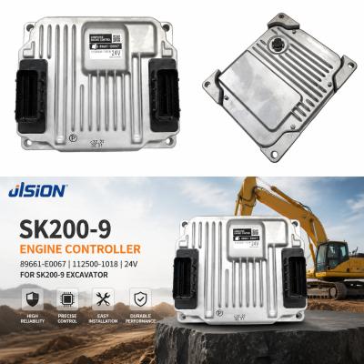 China SK200-9 Excavator Engine Controller ECU 89661-E0067 112500-1018 24V Computer Control Module for Kobelco Excavator Parts for sale