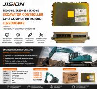 China SK200-6E SK230-6E SK300-6E Excavator Controller CPU Computer Board LQ22E00048F2 Kobelco Excavator Control Unit Replacement for sale