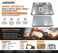 China YN02P00040F1 YN02P00042F1 89663-E0750A Engine Controller ECU ECM for Kobelco SK200-8 SK210-8 SK250-8 SK260-8 J05 Excavator Parts for sale