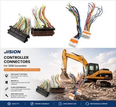 China 320D Excavator Controller Connectors ECU Wiring Harness Plug Electrical Connector Replacement Parts for sale
