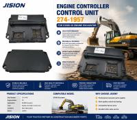 China 274-1957 Engine Controller Control Unit for E330D C9 Excavator Spare Parts ECU ECM Computer Module for sale