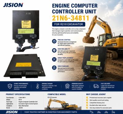 China R210 Excavator Engine Computer Controller Unit 21N6-34811 21N634811 ECU Control Module Replacement Spare Parts for sale