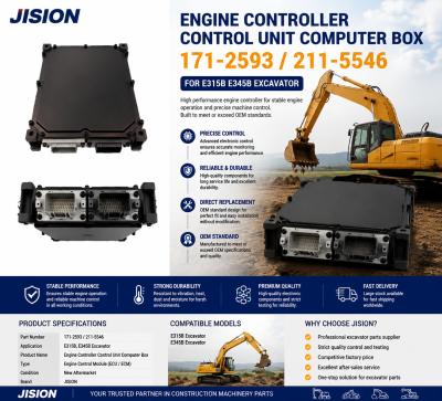 China E315B E345B Excavator Engine Controller Control Unit Computer Box 171-2593 211-5546 ECU ECM Module for sale