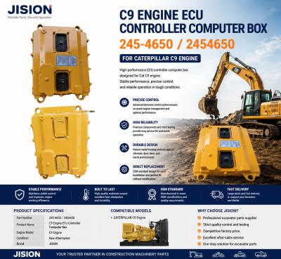 China C9 Engine ECU Controller Computer Box 245-4650 2454650 Excavator Engine Control Module Replacement for sale