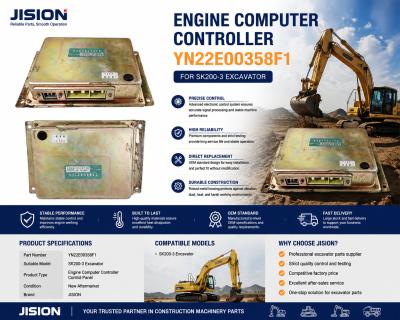 China SK200-3 Excavator Engine Computer Controller YN22E00358F1 Main Control Unit ECU ECM Control Panel for Kobelco SK200-3 Excavator Spare Parts for sale