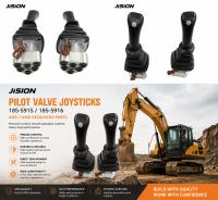 China 420D 442D Excavator Pilot Valve Joystick 185-5915 185-5916 Hydraulic Control Handle for Excavator Parts for sale