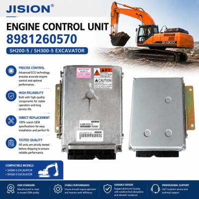 China SH200-5 SH300-5 Excavator Engine Control Unit ECU 8981260570 Electronic Controller Computer Module Replacement Parts for sale
