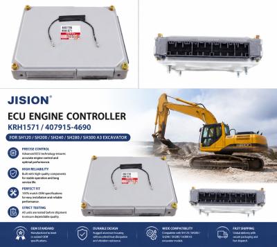 China SH120 SH200 SH240 SH280 SH300 A3 Excavator ECU Engine Controller KRH1571 407915-4690 Electronic Control Unit for sale