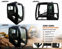 China 320D 320DL Excavator Cabin Without Trim Plastic Inside Operator Cab Assembly Replacement for Construction Machinery Parts for sale