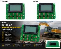 China SK200-6E Excavator Monitor LCD Screen Panel YV59S00003F2 Display Unit Replacement for Construction Machinery Parts for sale