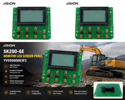 China SK200-6E Excavator Monitor LCD Screen Panel YV59S00003F2 Display Unit Replacement for Construction Machinery Parts for sale
