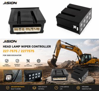 China 320D Excavator Head Lamp Wiper Controller 227-7575 2277575 Cab Switch Control Module Construction Machinery Parts for sale