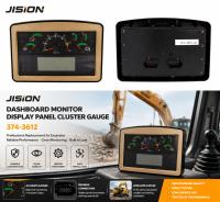 China Excavator Dashboard Monitor Display Panel Cluster Gauge 374-3612 Construction Machinery Instrument Panel for sale